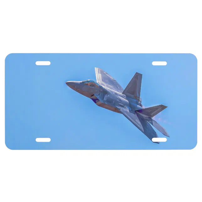 Lockheed Martin F-22A Raptor License Plate | Zazzle