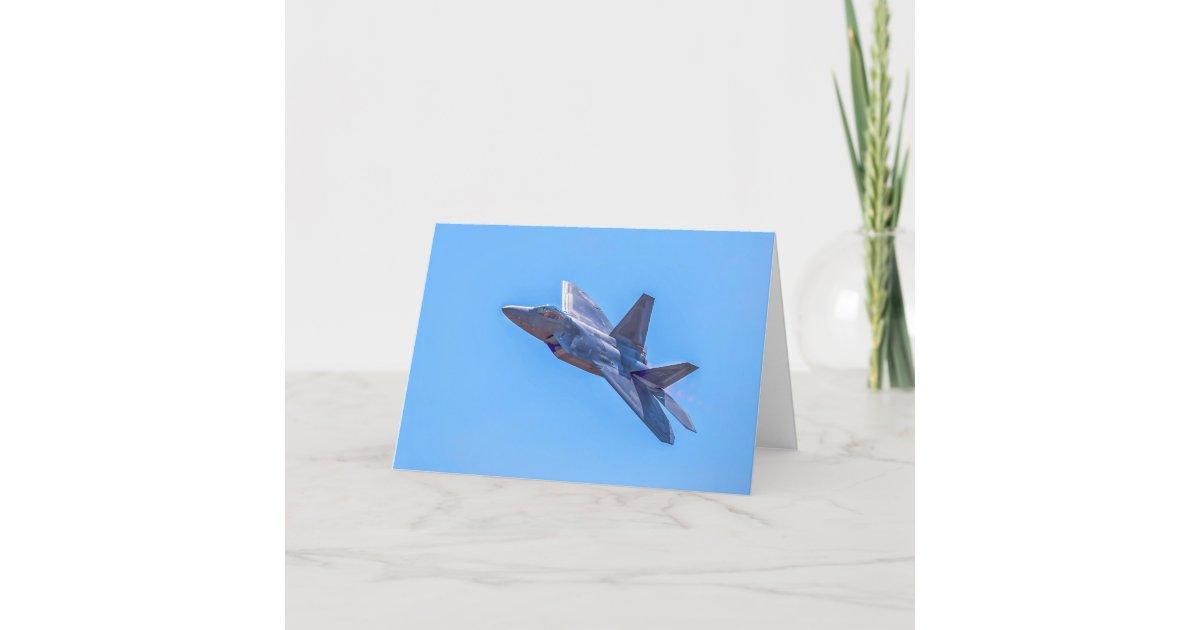 Lockheed Martin F-22A Raptor Thank You Card | Zazzle