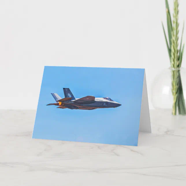 Lockheed Martin F-35A Lightning II Thank You Card | Zazzle