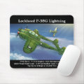 Lockheed P-38G Lightning Airplane Mouse Pad | Zazzle