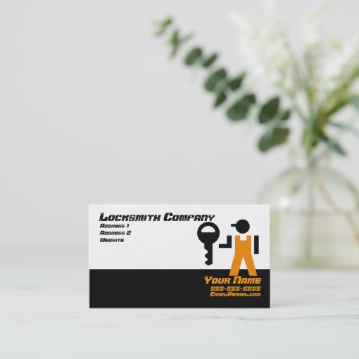 Locksmith Business Card | Zazzle