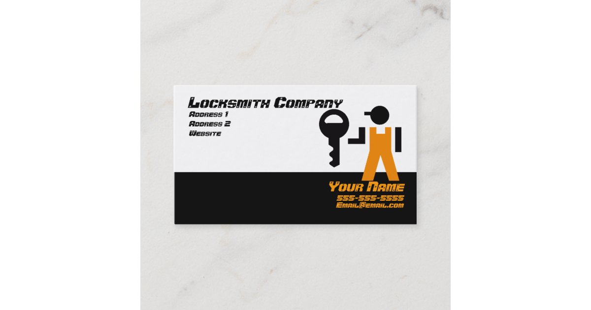 Locksmith Business Card | Zazzle