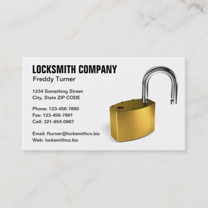 Locksmith Business Card | Zazzle.com