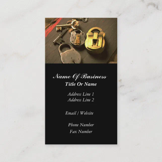 Locksmith Business Card | Zazzle