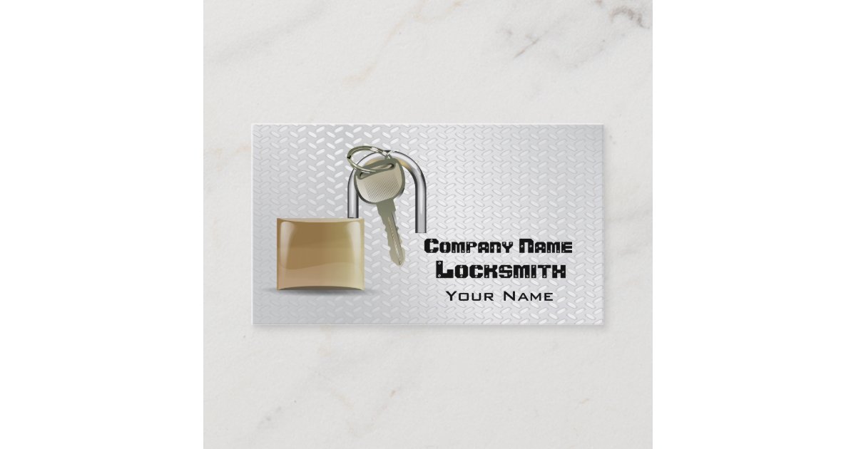 Locksmith Business Card | Zazzle