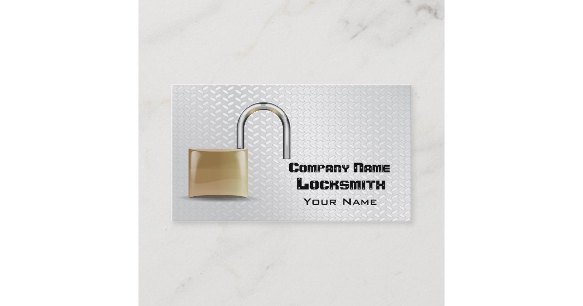 Locksmith Business Card | Zazzle