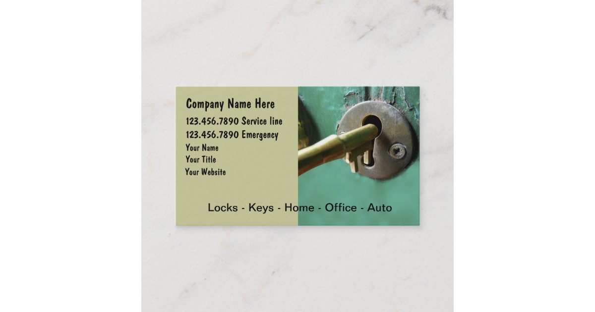 Locksmith Business Cards | Zazzle