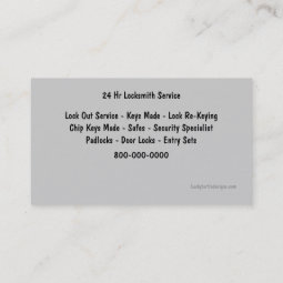 Locksmith Business Cards | Zazzle