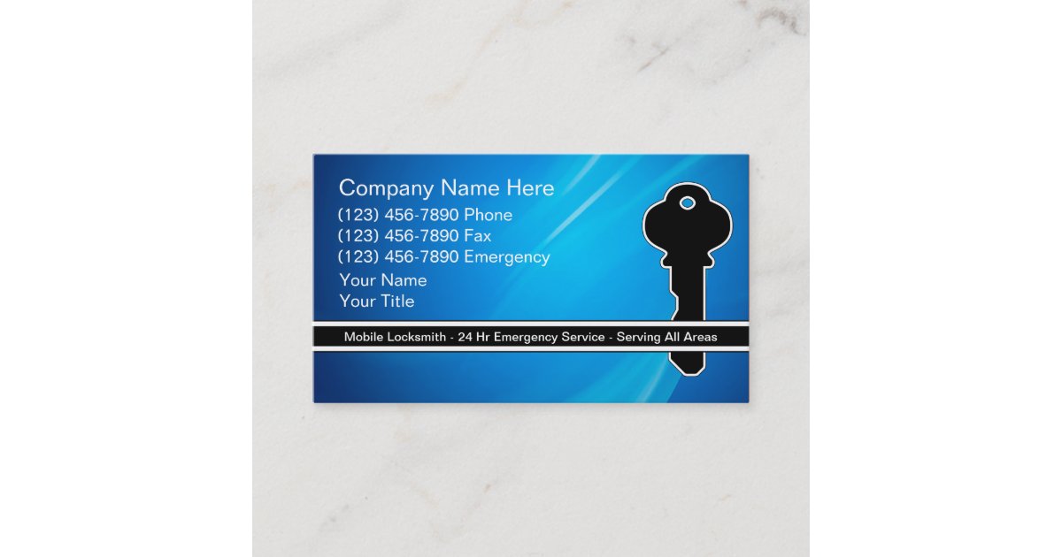 Locksmith Business Cards | Zazzle