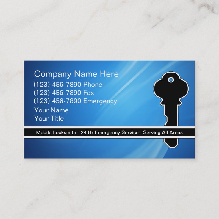 Locksmith Business Cards | Zazzle