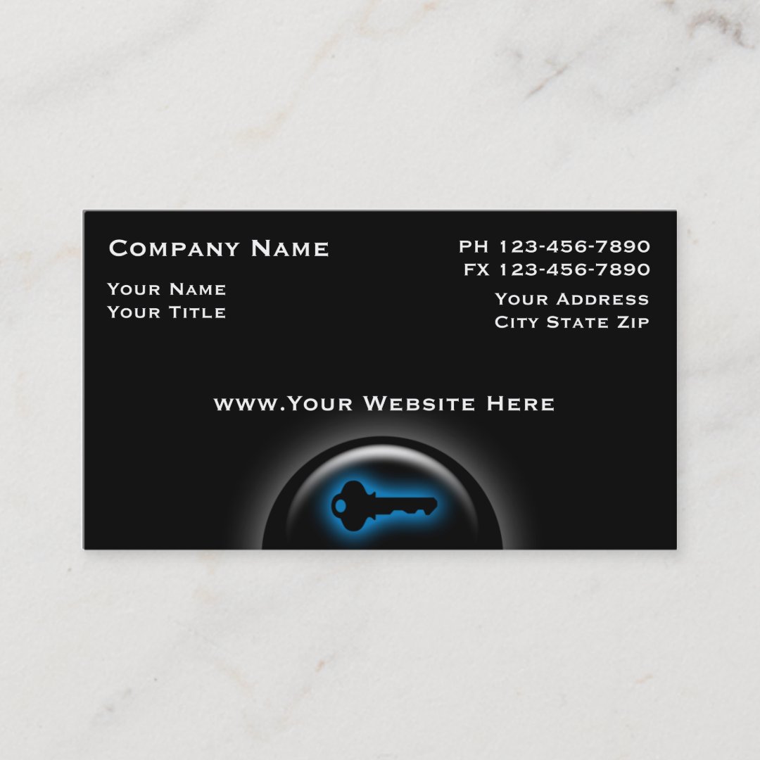 Locksmith Business Cards | Zazzle