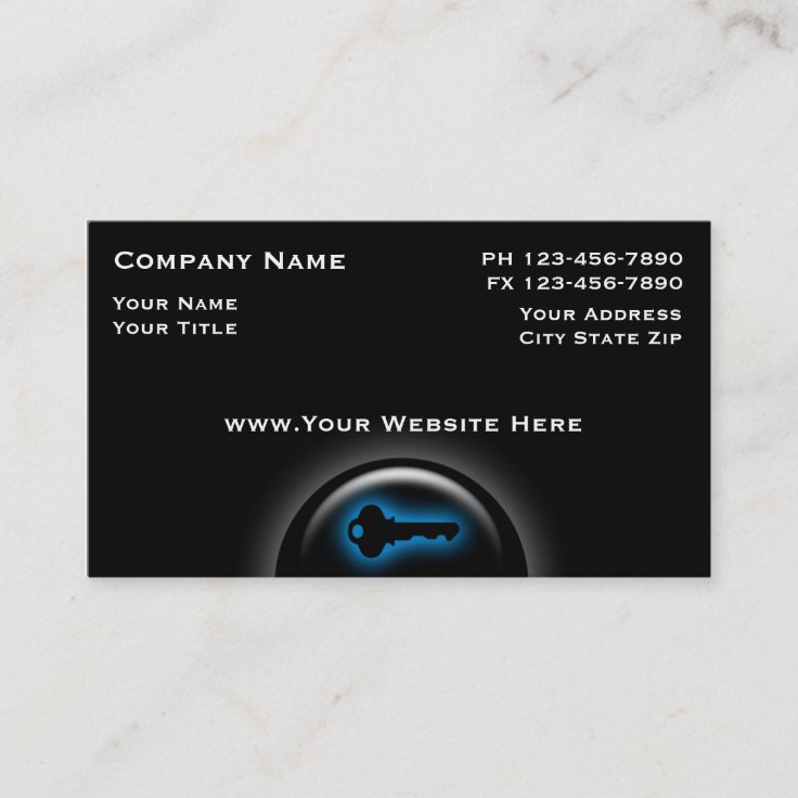 Locksmith Business Cards | Zazzle