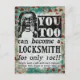 Locksmith - Funny Vintage Retro Postcard | Zazzle