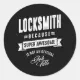 Locksmith Work Job Title Gift Classic Round Sticker | Zazzle