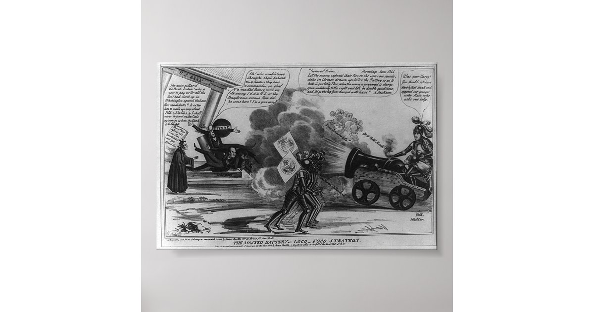 Loco-Foco strategy TX Annexation Poster | Zazzle