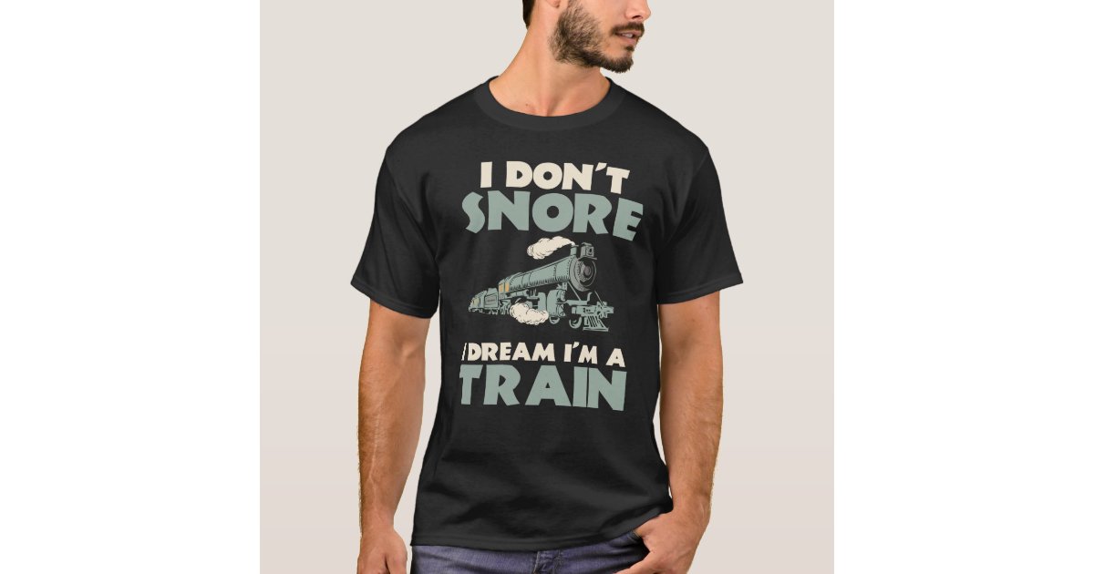 Locomotive Model Train Conductor Railway Railroad T-Shirt | Zazzle