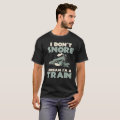 Locomotive Model Train Conductor Railway Railroad T-Shirt | Zazzle