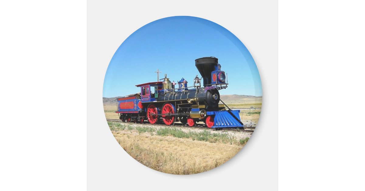 Locomotive Steam Engine Train Photo Magnet | Zazzle