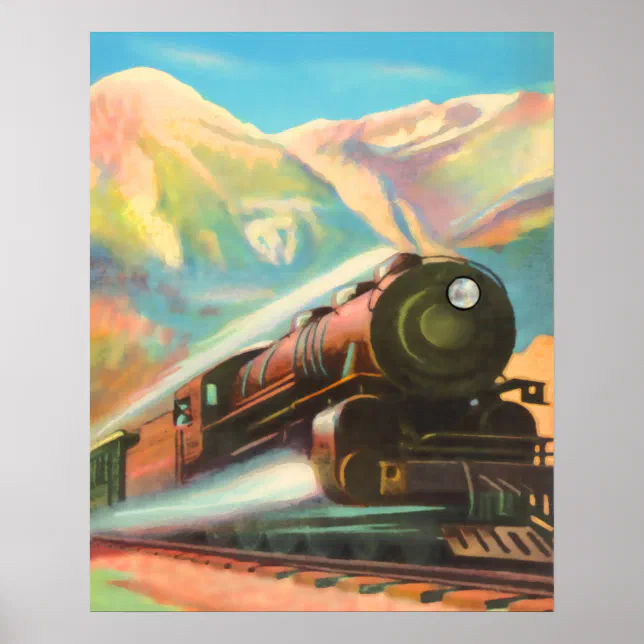 Locomotive Train Engine Poster | Zazzle
