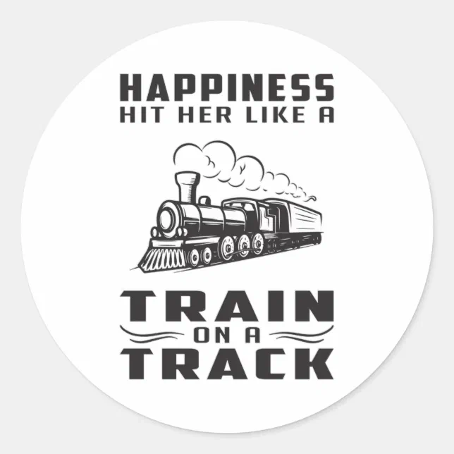 Locomotive Trains Railroad Train Driver Gift Idea Classic Round Sticker ...