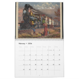 Locomotives of the 1800s calendar | Zazzle