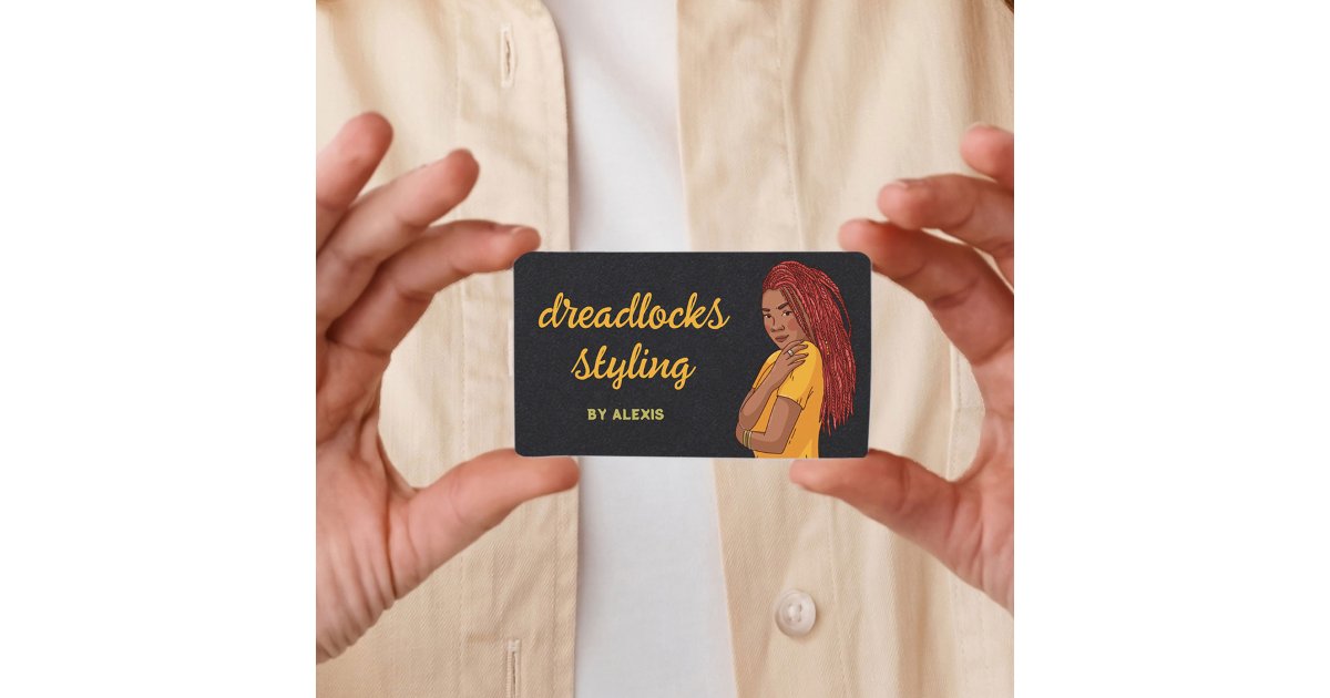 Loctician Dreadlocks Styling Business Card | Zazzle