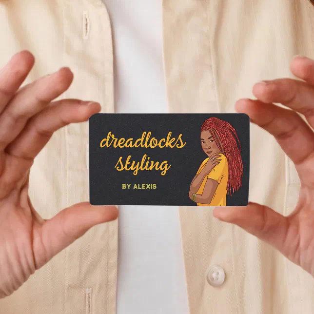 Loctician Dreadlocks Styling Business Card | Zazzle