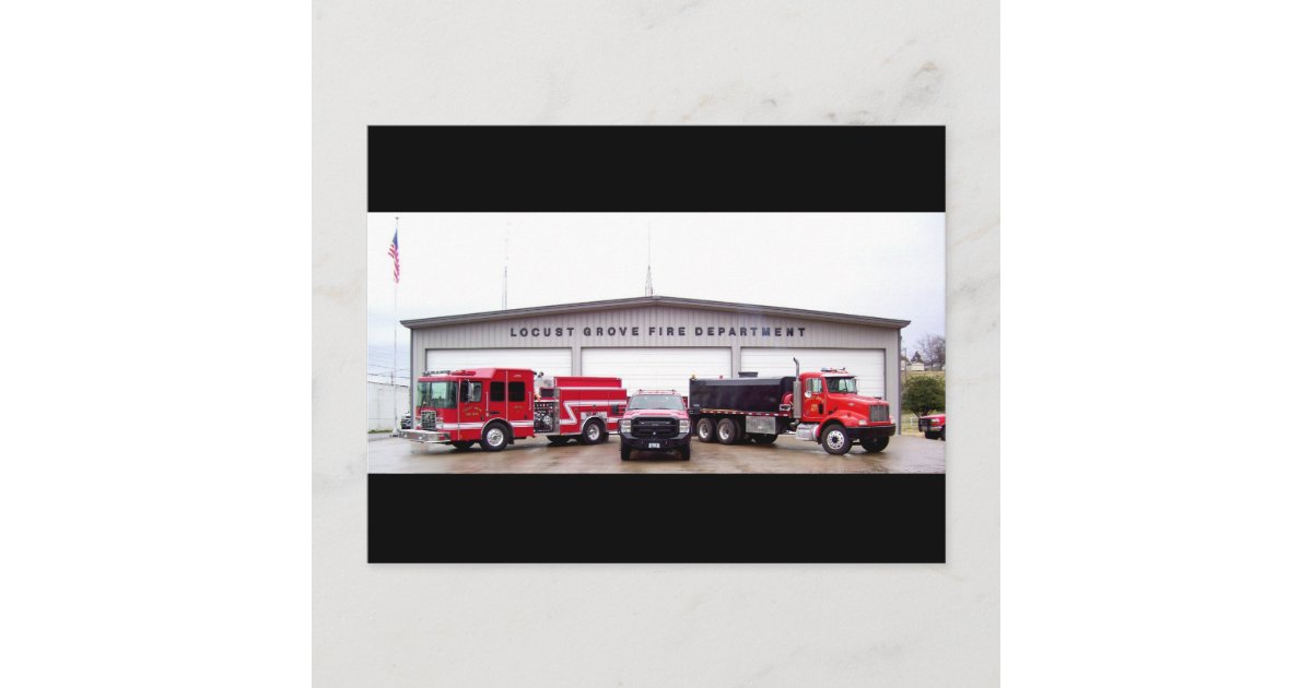 Locust Grove Fire Department - Oklahoma Postcard | Zazzle