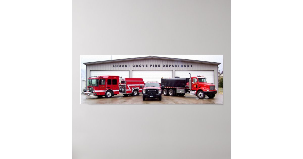 Locust Grove Fire Department Poster | Zazzle