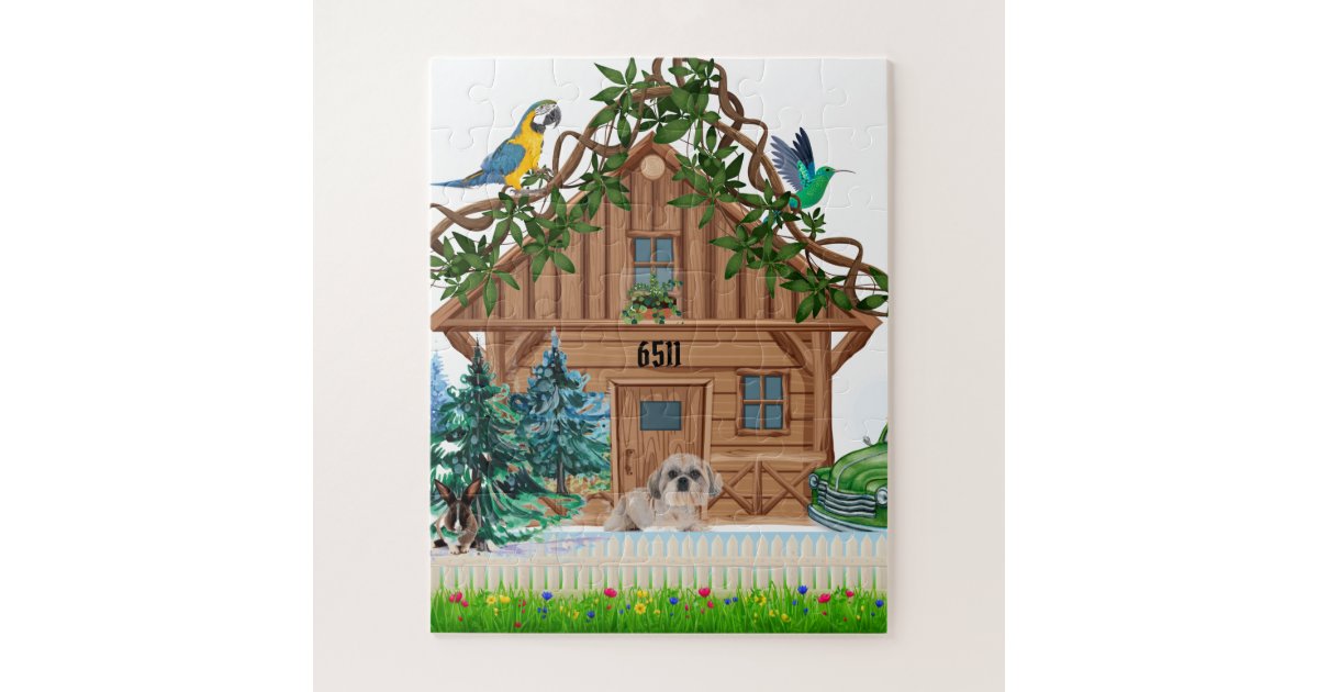 Log Cabin Home Jigsaw Puzzle | Zazzle