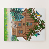 Log Cabin Home Jigsaw Puzzle | Zazzle