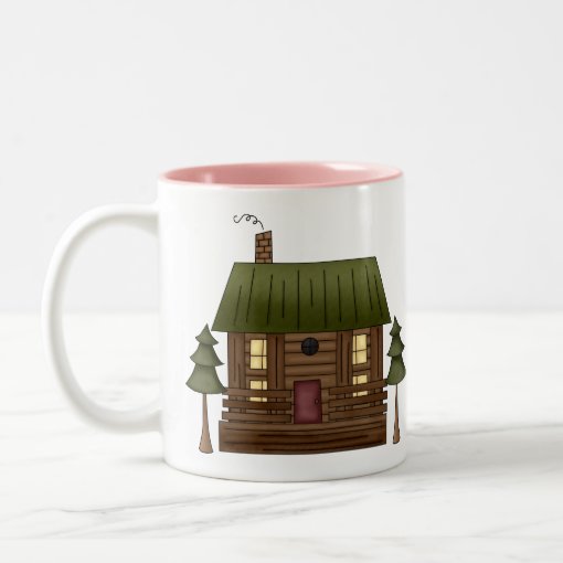 Log Cabin Home Two-Tone Coffee Mug | Zazzle