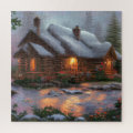 Log Cabin in the Wood Jigsaw Puzzle | Zazzle