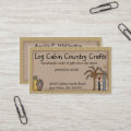 Log Cabin Rustic Primitive Country Business Card | Zazzle