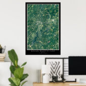 Logan Martin Lake Alabama Satellite Poster Map | Zazzle