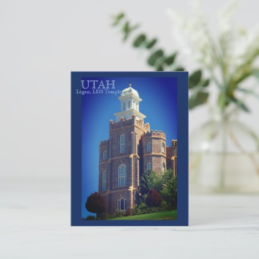 Logan, Utah LDS Temple Postcard | Zazzle