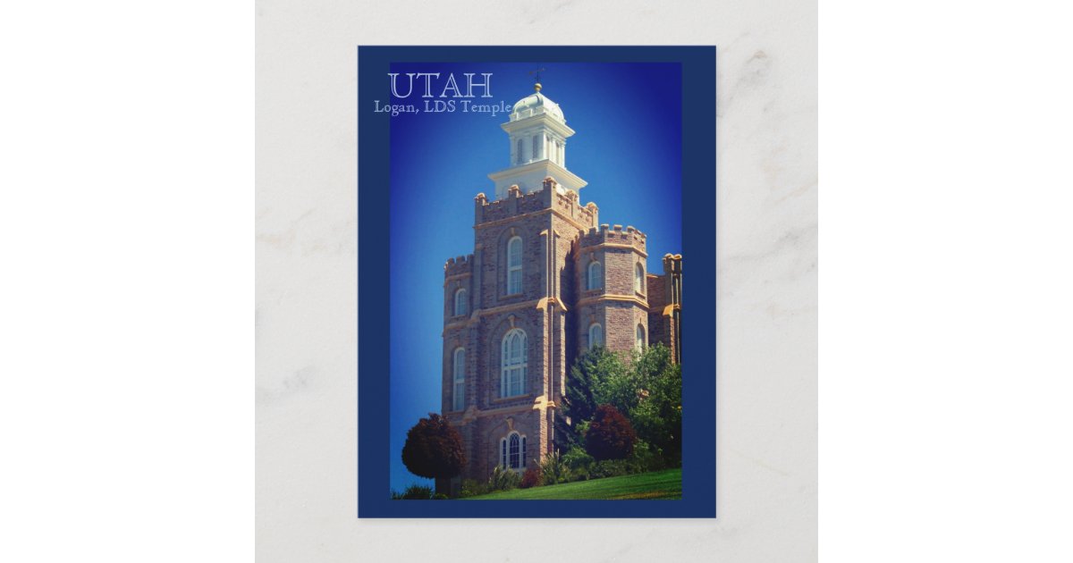 Logan, Utah LDS Temple Postcard | Zazzle