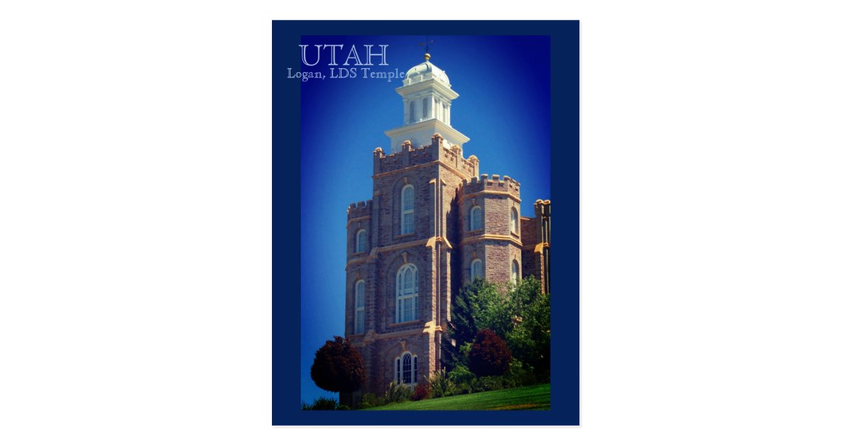 Logan, Utah LDS Temple Postcard | Zazzle.com