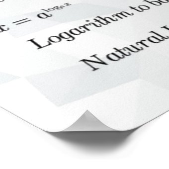 Logarithms - Math Poster | Zazzle