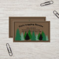 Logging Service Business Card | Zazzle