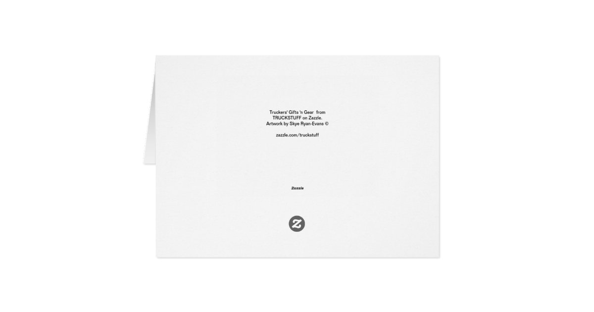 LOGGING TRUCK Cool Trucker Birthday Cards | Zazzle