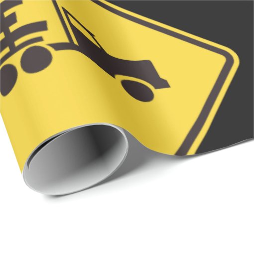 Logging Trucks Road Sign Wrapping Paper | Zazzle