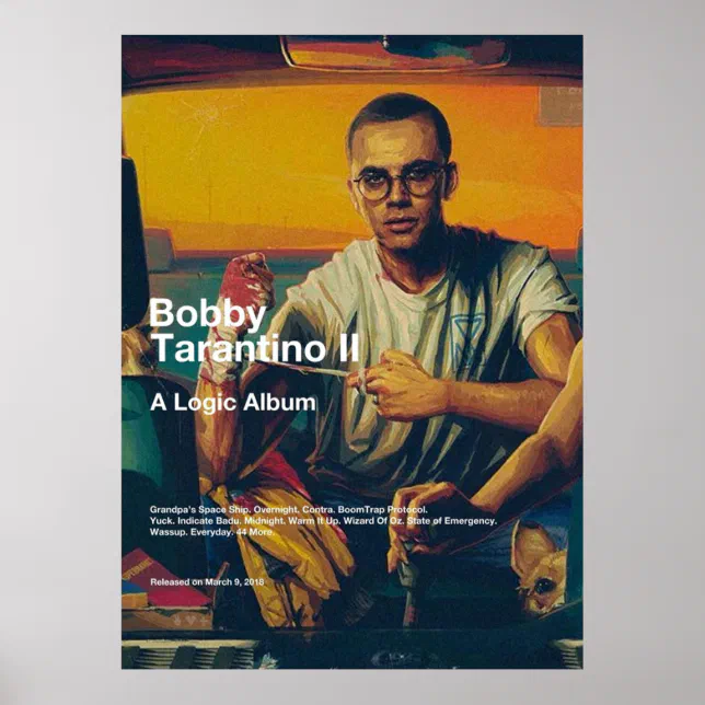 Logic Bobby Tarantino II Album Cover Poster | Zazzle