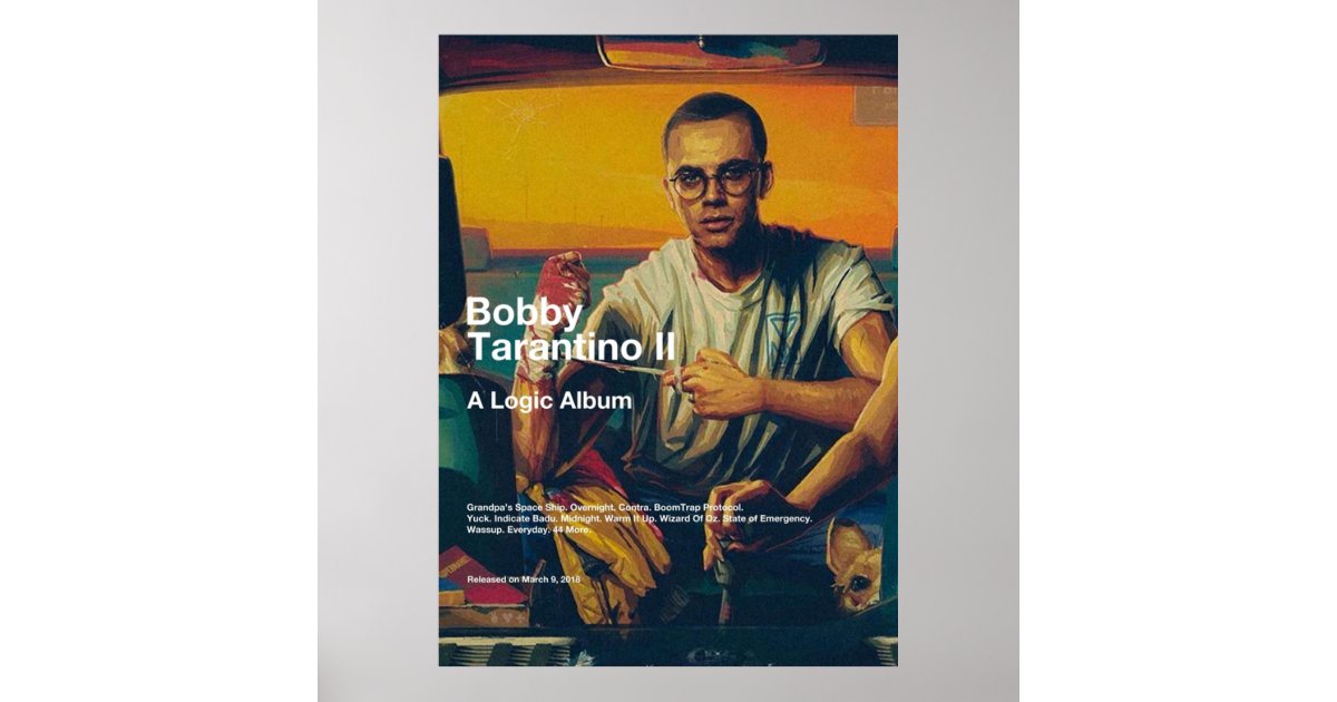 Logic Bobby Tarantino II Album Cover Poster | Zazzle