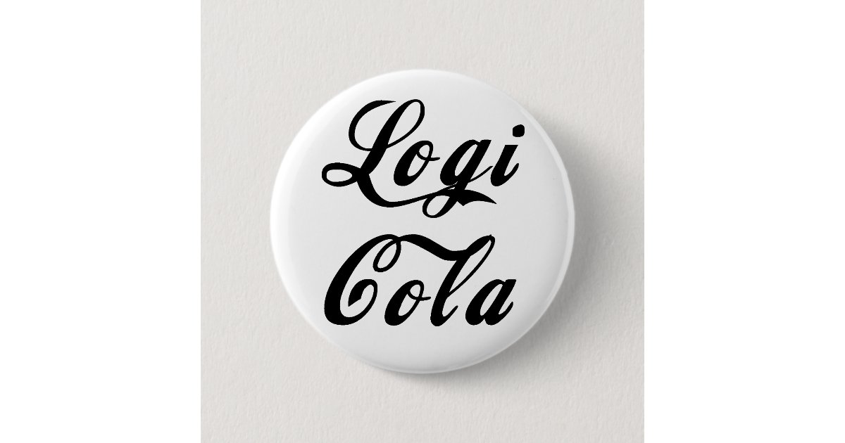 LogiCola script Button | Zazzle