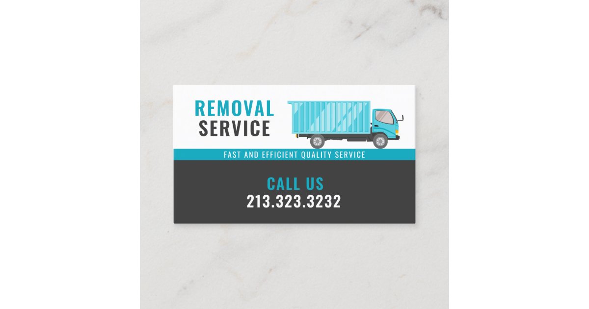 Logistics and Removal Service Business Card | Zazzle