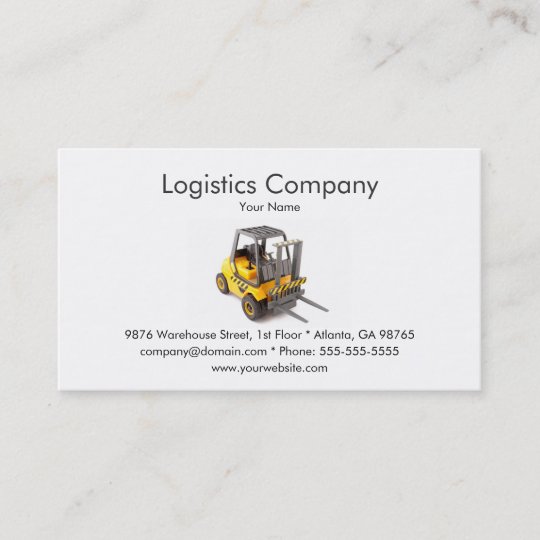 Logistics Company Business Card Template | Zazzle.com