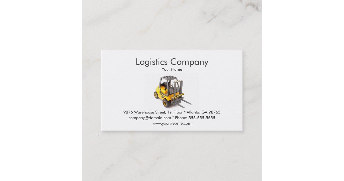Logistics Company Business Card Template | Zazzle