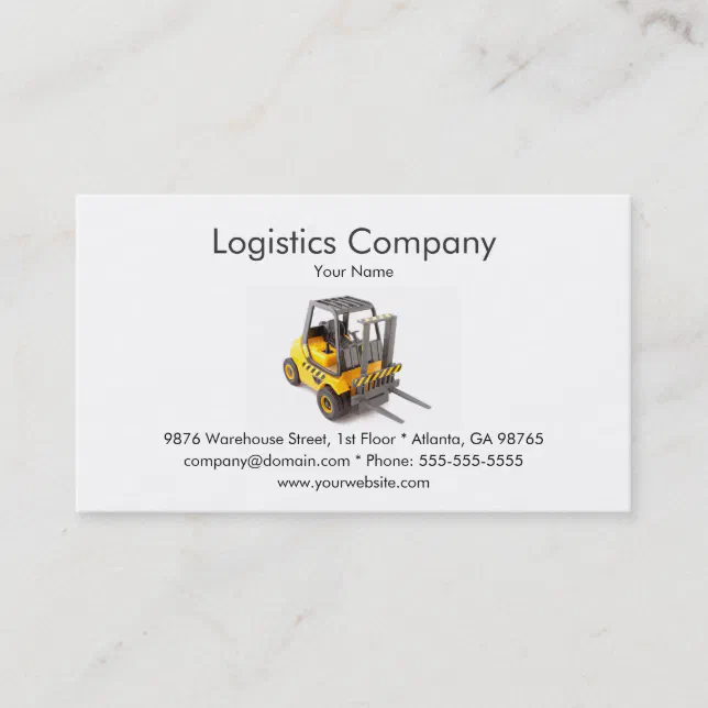 Logistics Company Business Card Template | Zazzle