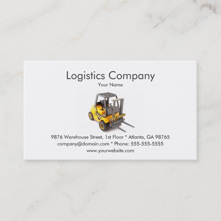 Logistics Company Business Card Template | Zazzle.com